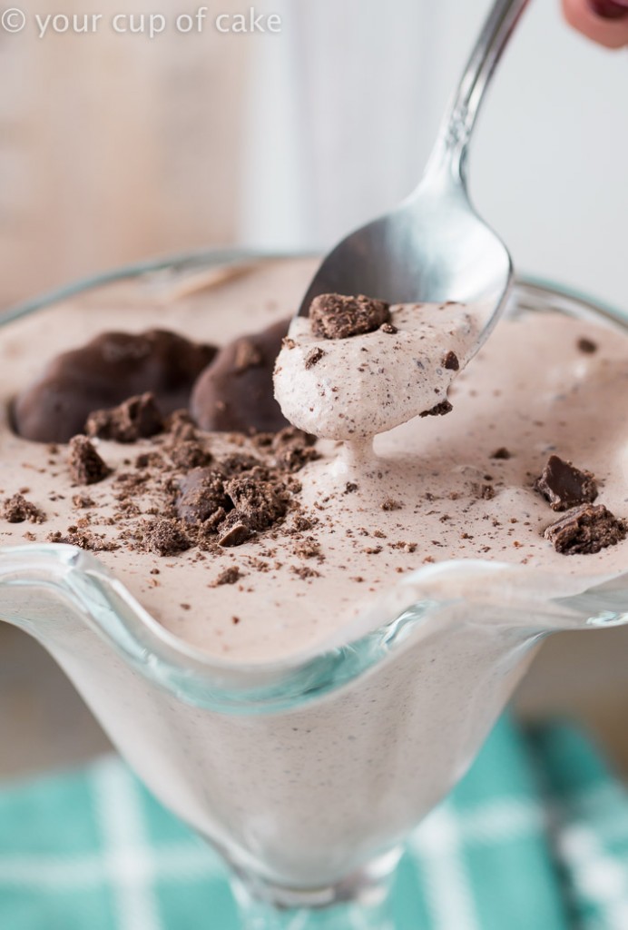 Thin Mint Frosty - Your Cup of Cake