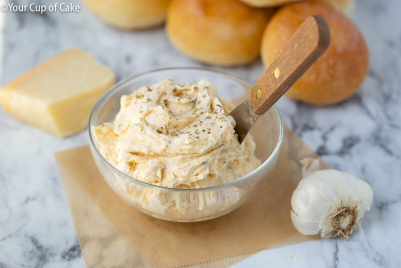 Garlic Parmesan Butter - Your Cup of Cake